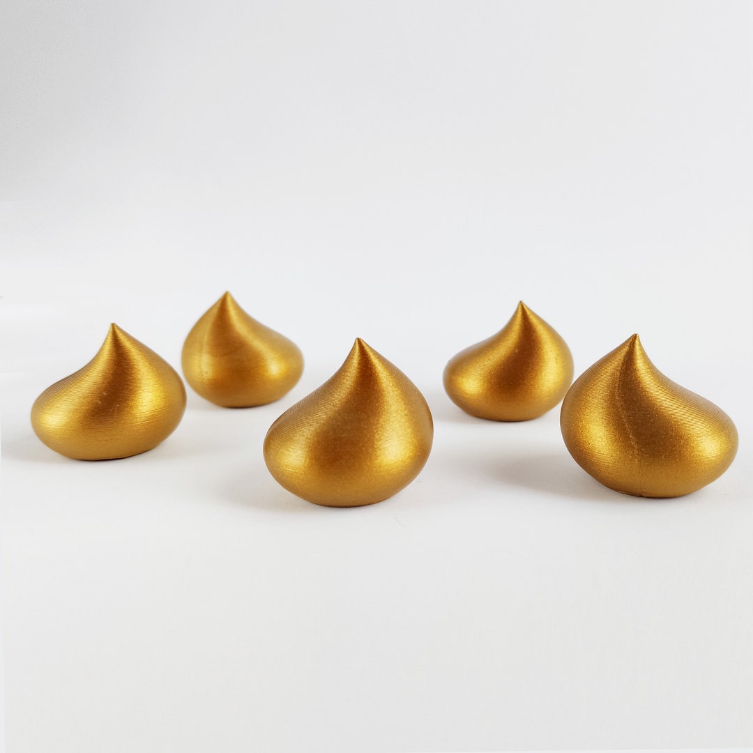 Korok Seed Set of 5 Golden Poop Zelda Breath of the Wild BOTW 3D ...