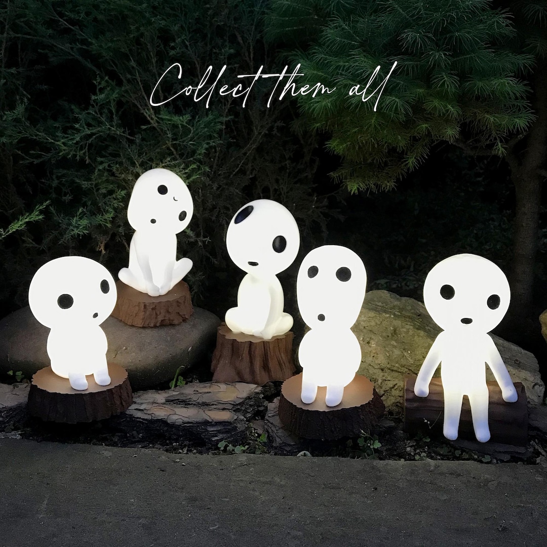 Full Set of Kodama Lamps - Wireless Nightlight - Glow Kodama - Japanese ...