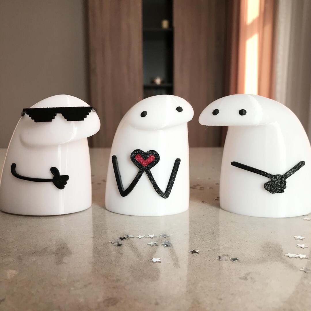 Flork Figure Flork Meme Fan Art Cute Love Meme Decor - Etsy