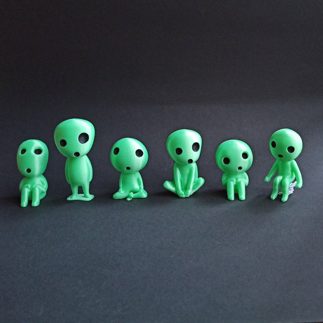 UV Kodama - Glow in the Ultraviolet - Set of 6 Tree Spirits - Japanese ...