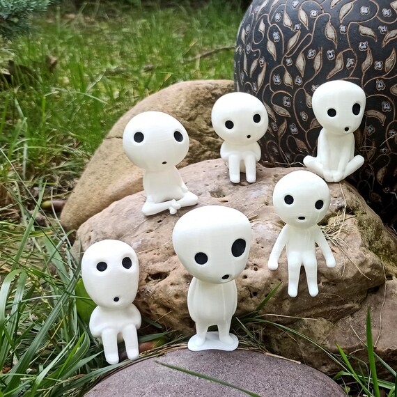 Kodama Spirit MADE TO ORDER Mini Velvet Kodama Tree Spirit Crochet