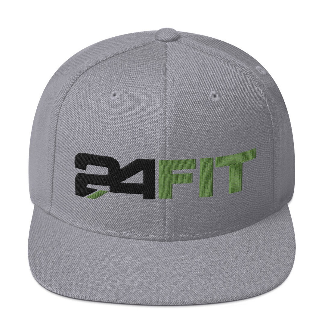 24 Fit Black Green Snapback Hat Embroidered, Herbalife Workout Apparel ...