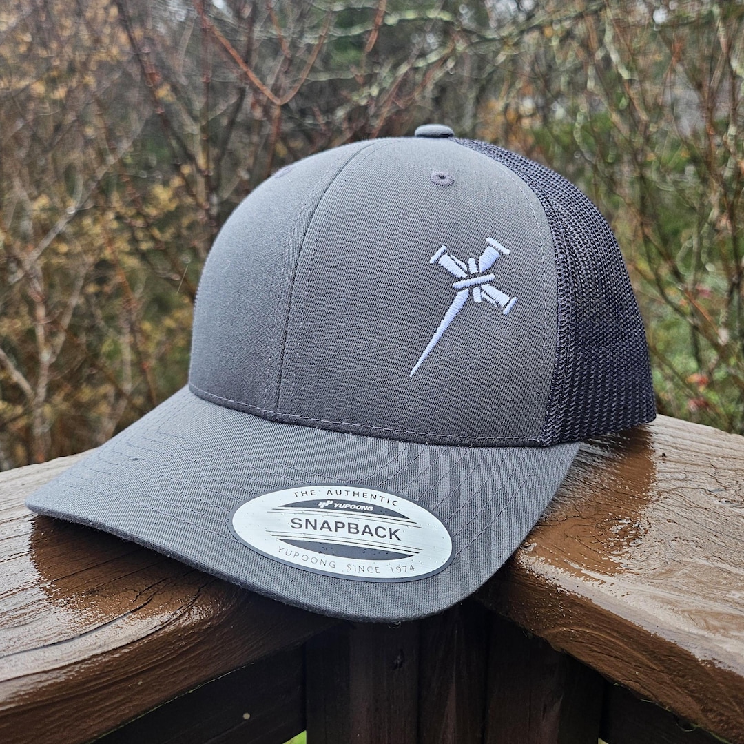 3 Nails Cross Embroidered Trucker Cap, Cross Hat, Christian Apparel ...