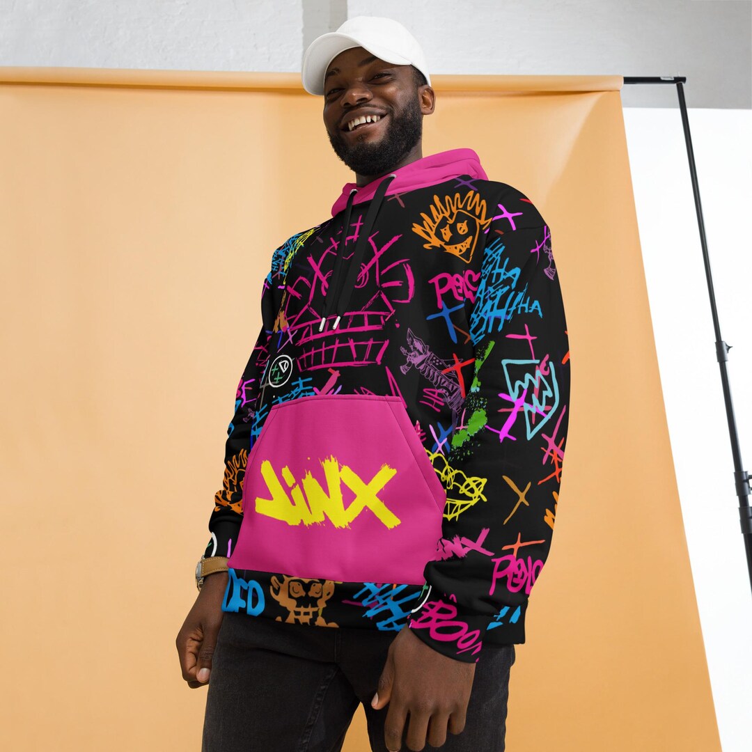 Chaotic Unisex Hoodie, Graffiti, Drawing, Mind F*ck - Etsy