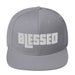 Blessed Snapback White 3d Puff Embroidered Christian Hat - Etsy