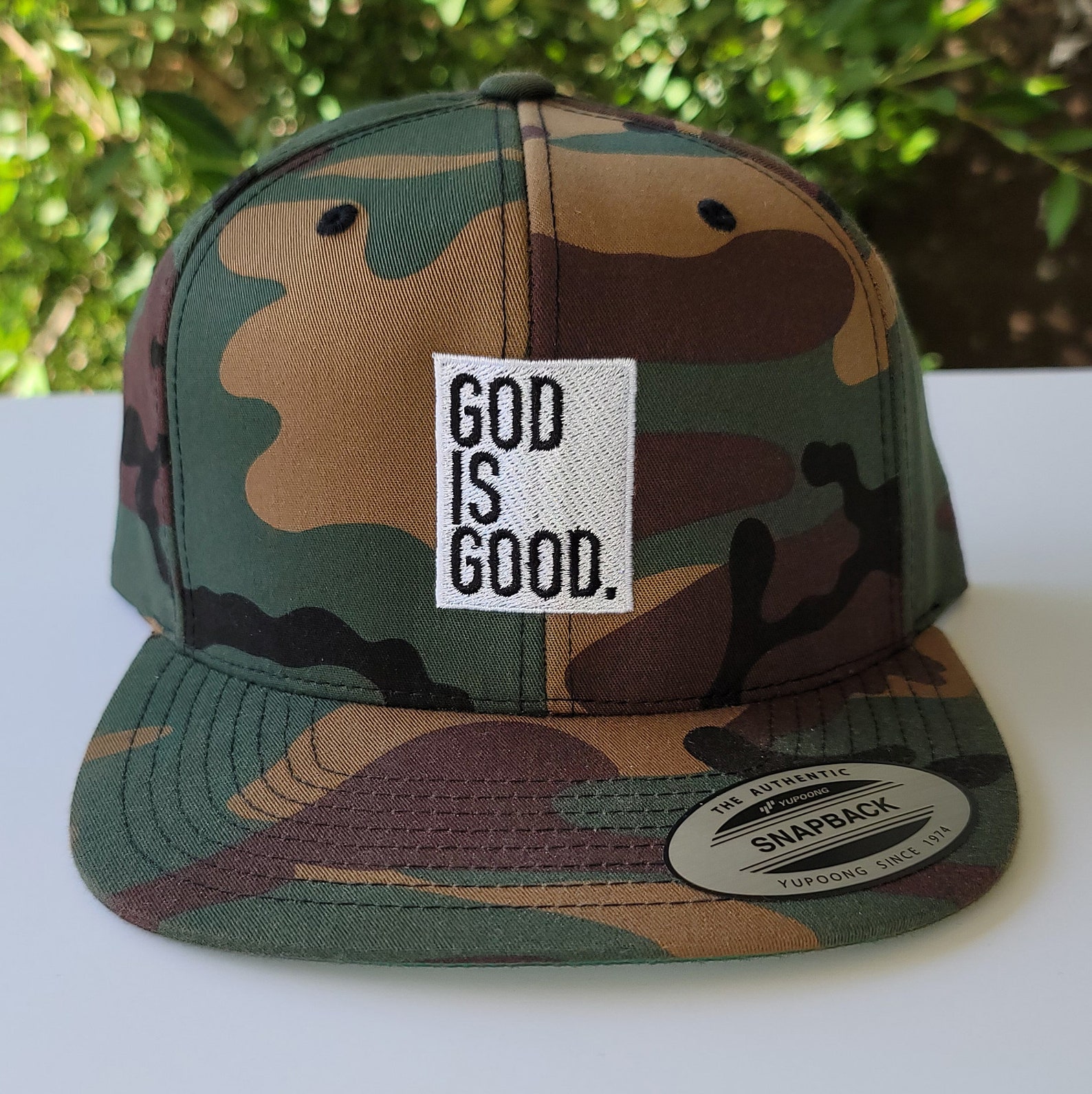 God is Good Snapback Hat Black and White Embroidered | Etsy