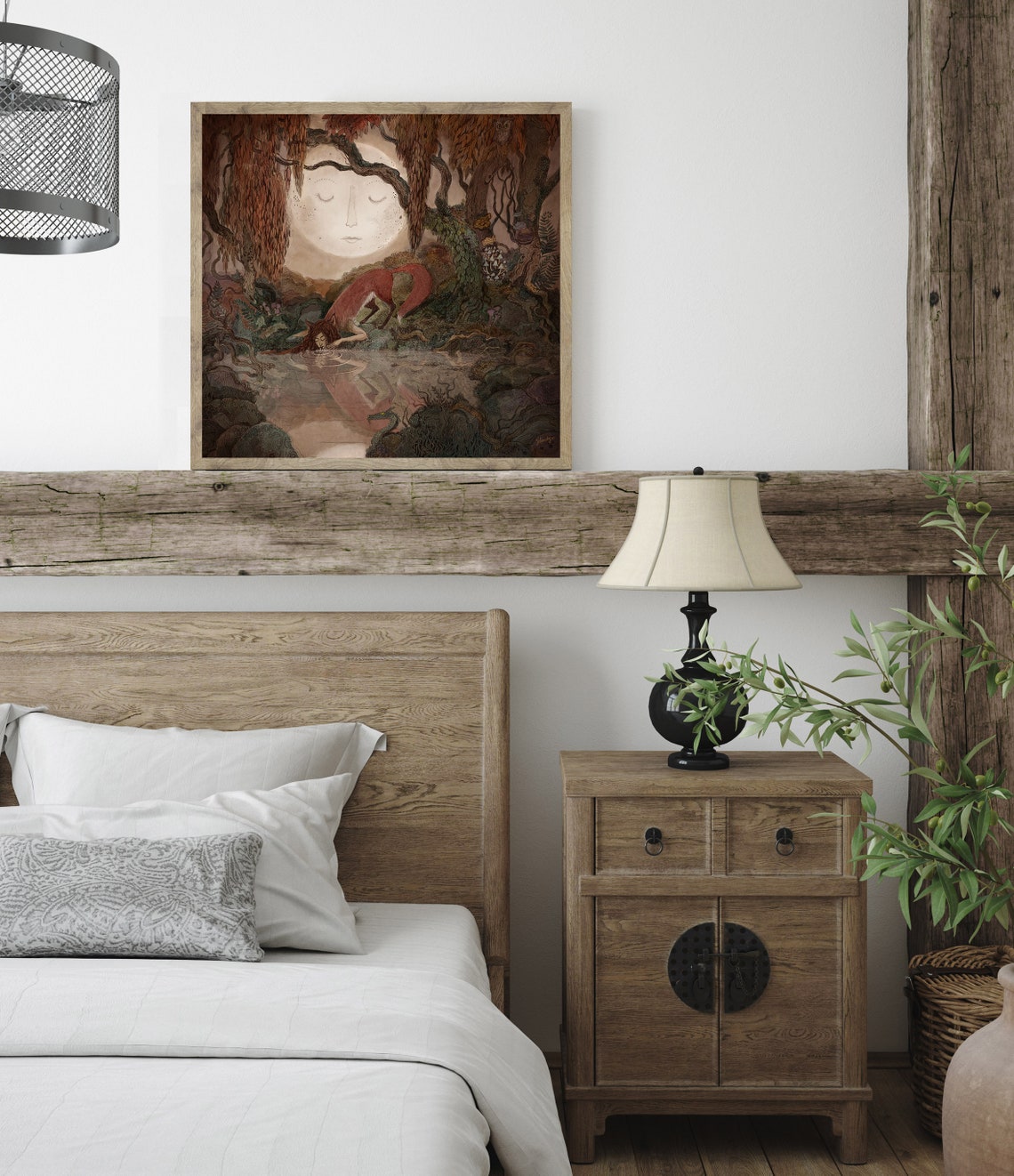 Full Moon Art , Fairy Tale Illustration, Folktale Week Art , Giclée ...