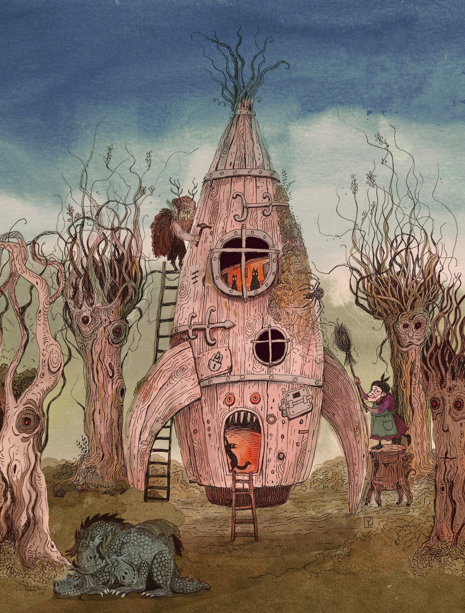 Fairy Tale Rocket Giclée Print: Folktale Art - Etsy