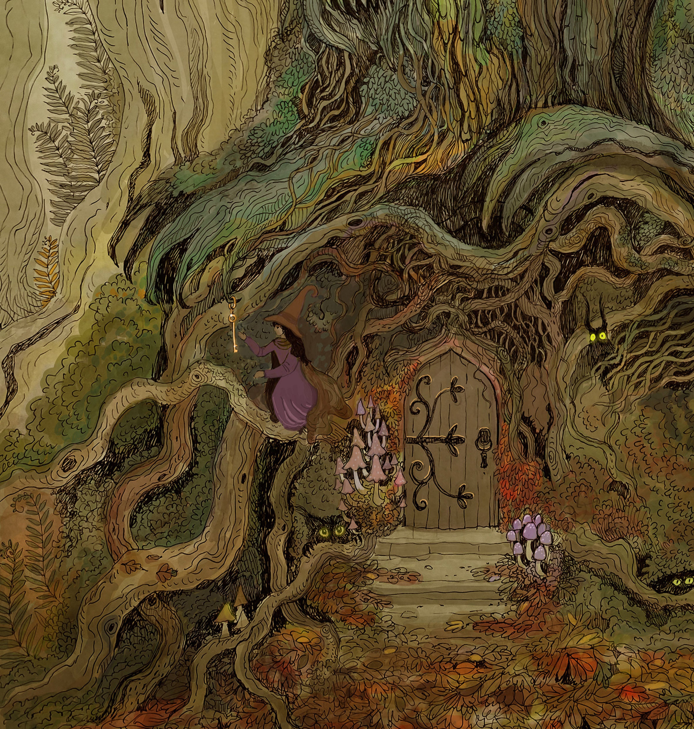 Enchanted Forest Art Print: the Guard, Fairy Tale Wall Decor - Etsy
