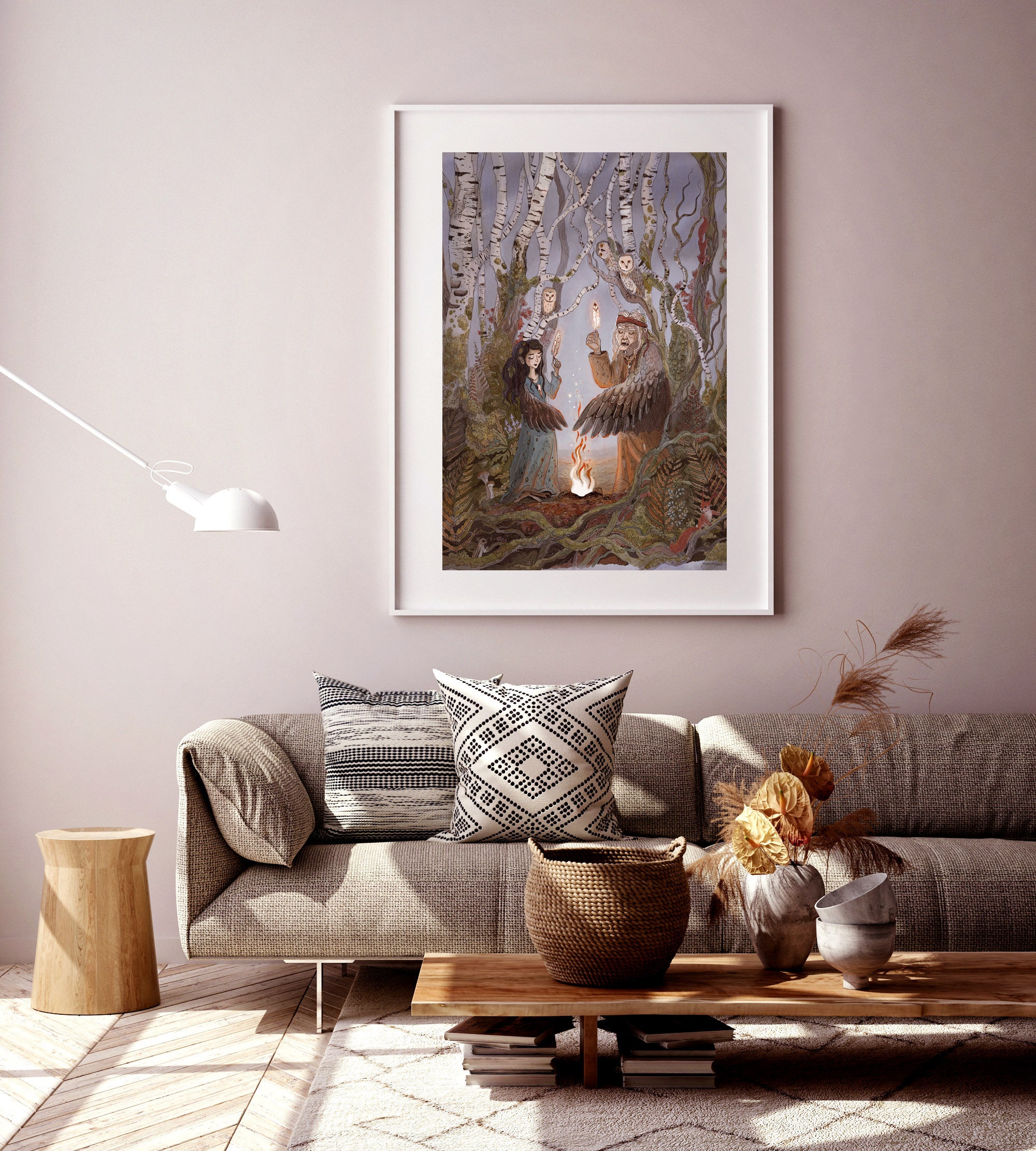 Digital Print , Witches Wall Art , Folk Tale Art, Fantasy Art, Art for ...