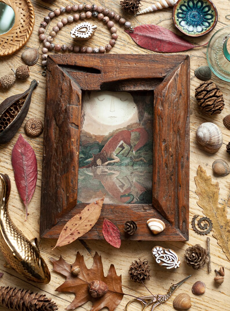 Full Moon Art , Fairy Tale Illustration, Folktale Week Art , Giclée ...