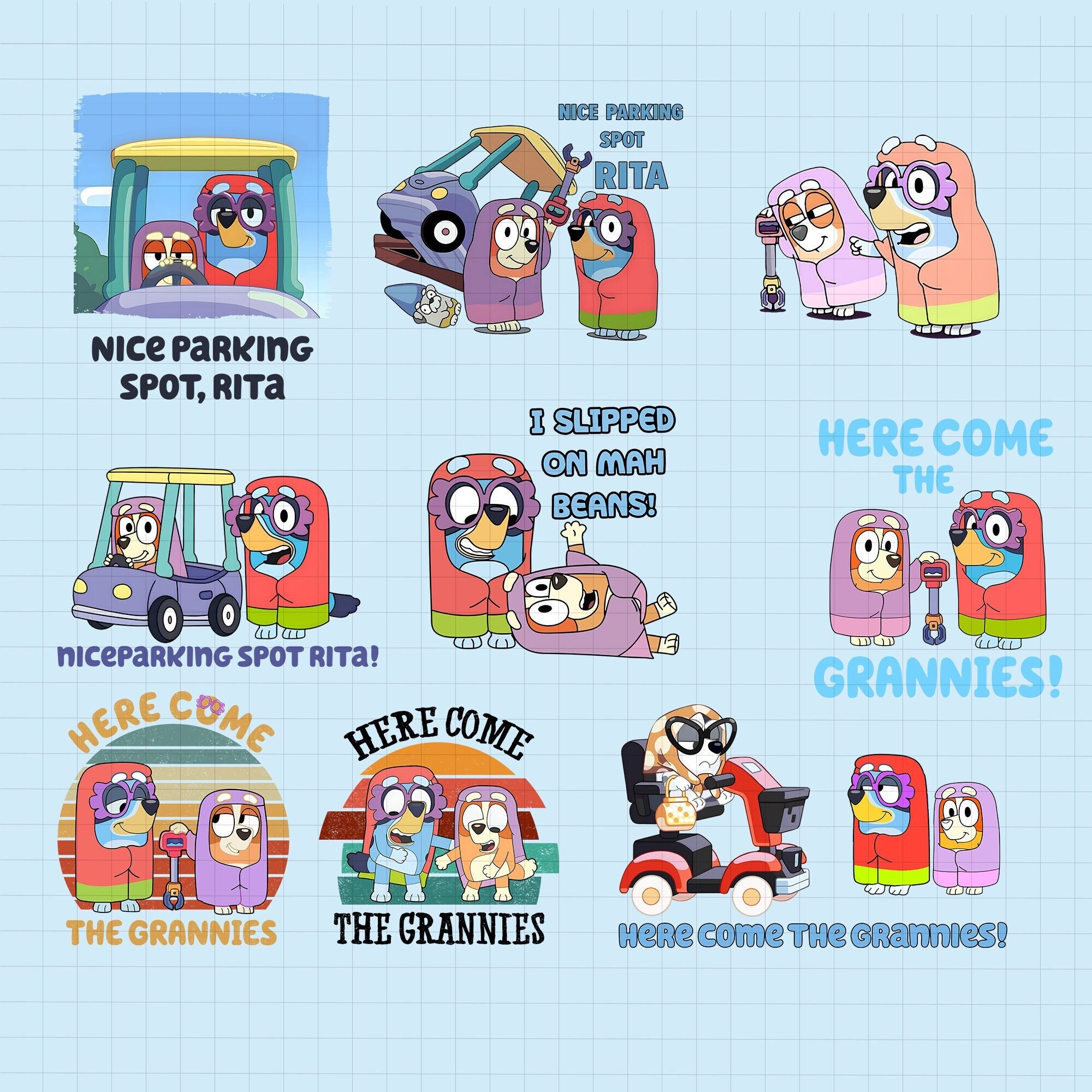 Bluey Parking Png Bluey Rita Png Nice Parking Spot Rita Png - Etsy ...