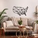 Metal World Map Wall Art, Geometric America Map, Metal USA Map, Metal ...