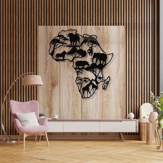 Home & Living Home Decoration Wild Africa Metal Wall Decor Wall Sign ...
