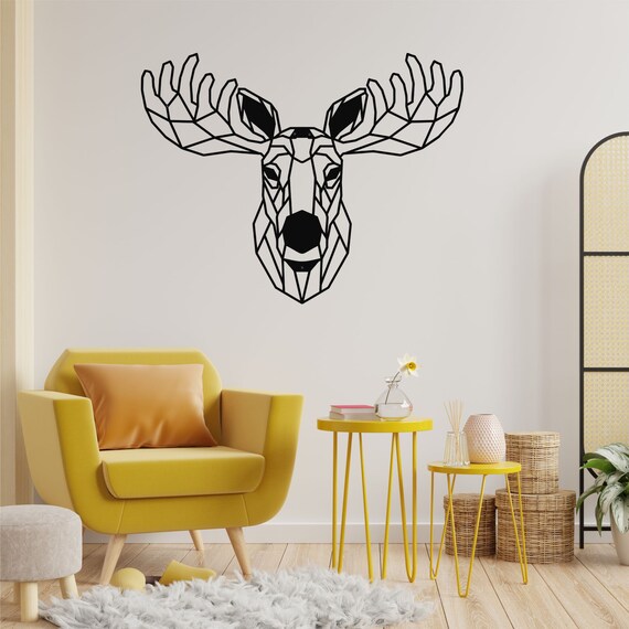 Geometric Moose Head