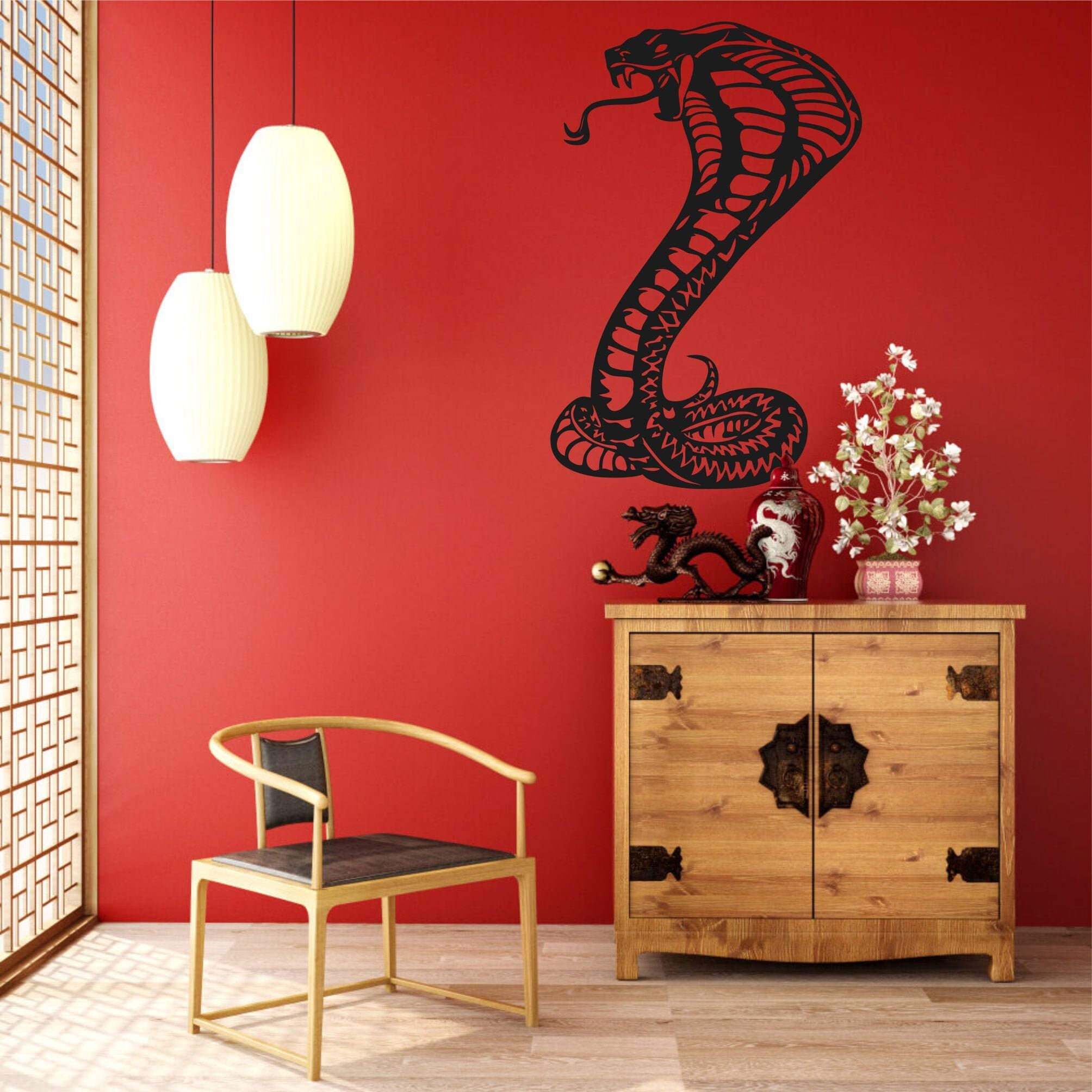 Metal Wall Decor Cobra Snake Wall Art Metal Serpent Decor | Etsy