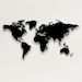 Metal World Map Wall Art, Geometric America Map, Metal USA Map, Metal ...
