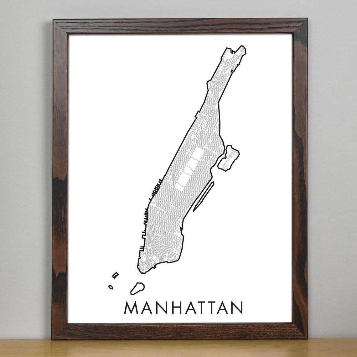 Manhattan Street Map High Resolution Digital Download, Print-at-home up ...