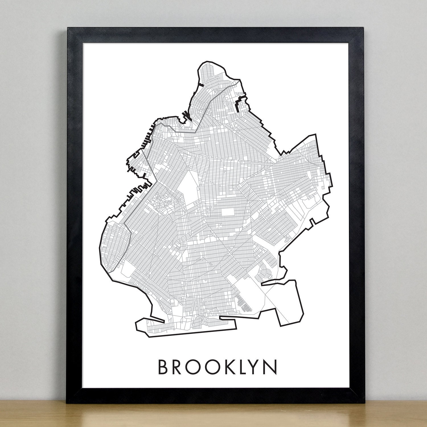 Brooklyn Street Map High Res File Download up to 22" X 28" Optional ...