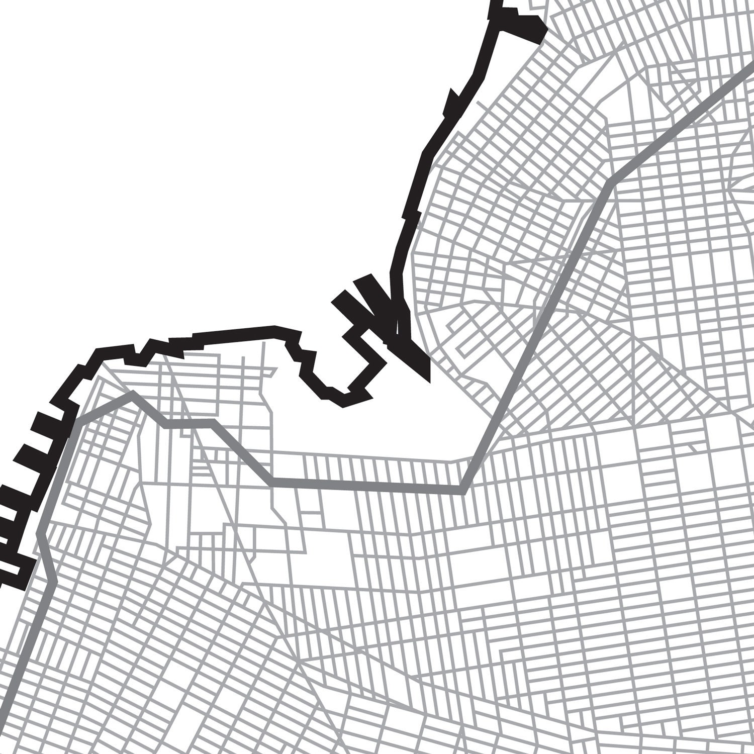 Brooklyn Street Map High Res File Download up to 22" X 28" Optional ...