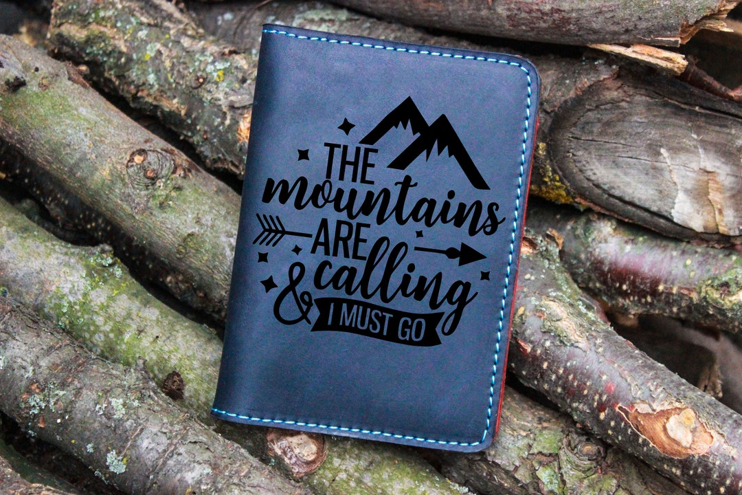 Passport Cover Men Mountain Custom Cover Passport for Him Personalized ...