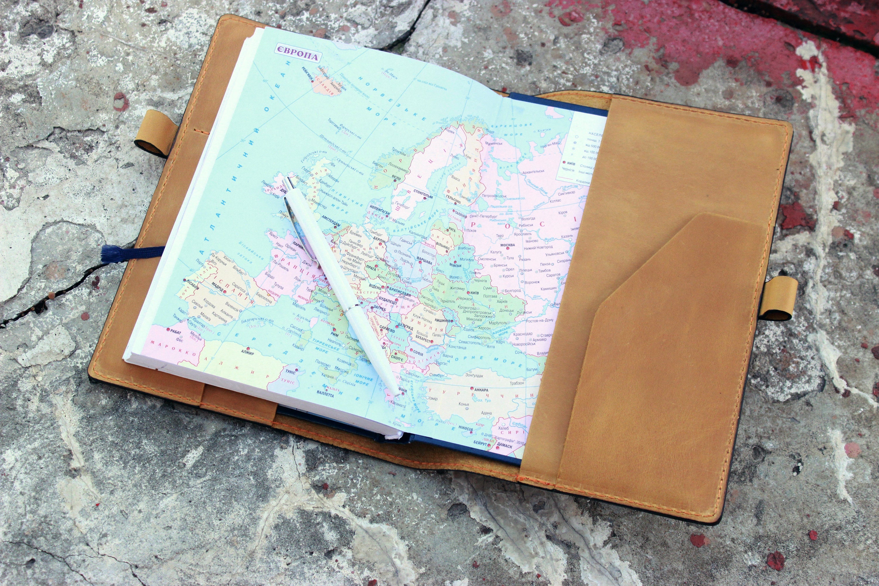 Leather Notebook Cover Vintage Leather Journal Cover A5 - Etsy