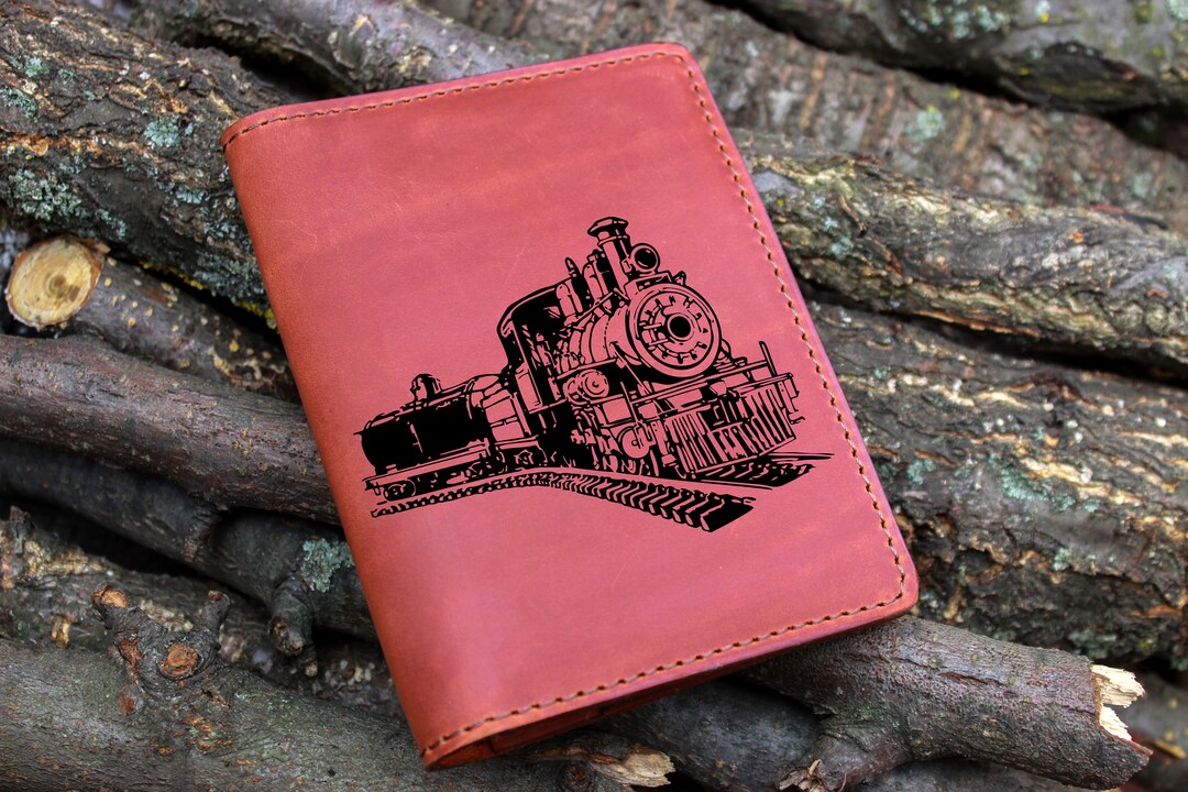 Steam Train Engine Passport Cover,train Wallet,train Fan Gift,railroad ...