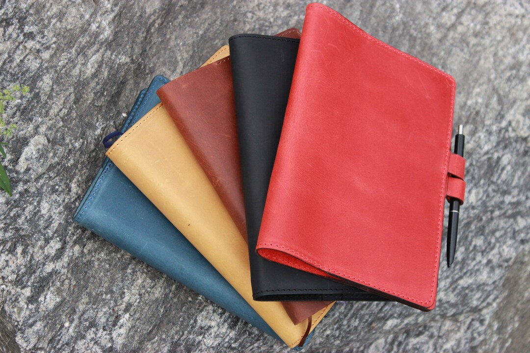 Personalized Engraved Leather Portfolio A5 Notebook Cover Travelers ...