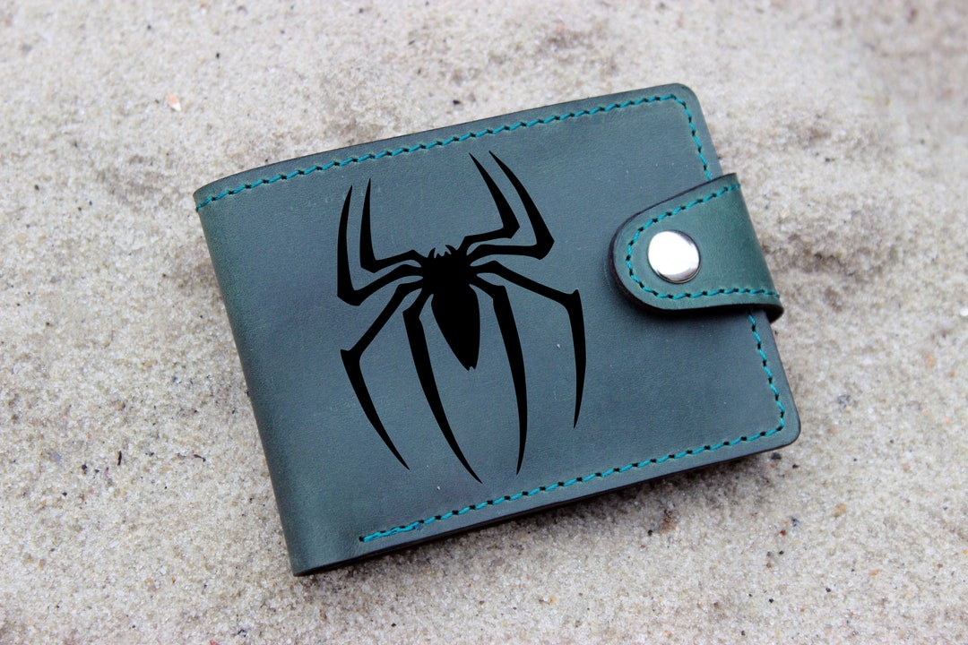 Spider Wallet, Animal Wallet, Spider Fan Wallet, Engraved Spider ...
