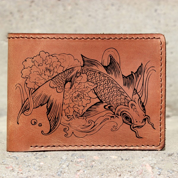 Japanese Koi Wallet - Etsy