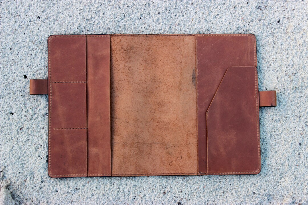 Hobonichi Leather Notebook Cover / Leather Book Cover / Leather Bible ...