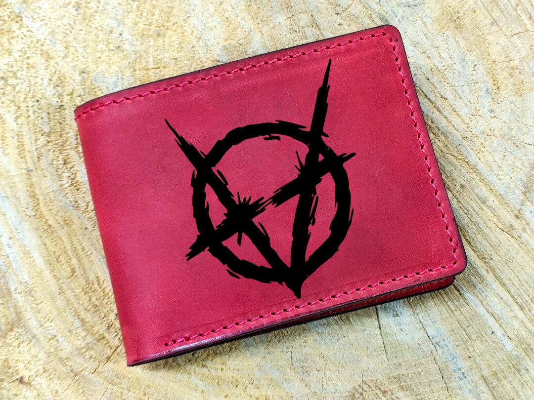 Satanic / Horror / Halloween / Baphomet / Custom / Leather Wallet / Men ...
