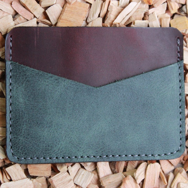 Leather Slim Wallet - Etsy