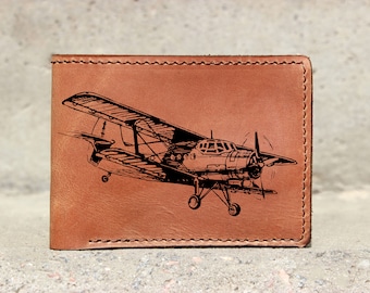 Leather Pilot Wallet - Etsy