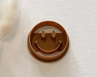 Smiley Face Clay Cutter Polymer Clay Cutter Smiley Face Embossed Clay ...