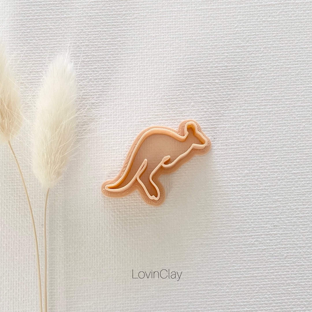 Kangaroo Polymer Clay Cutter style 1 - Etsy Australia