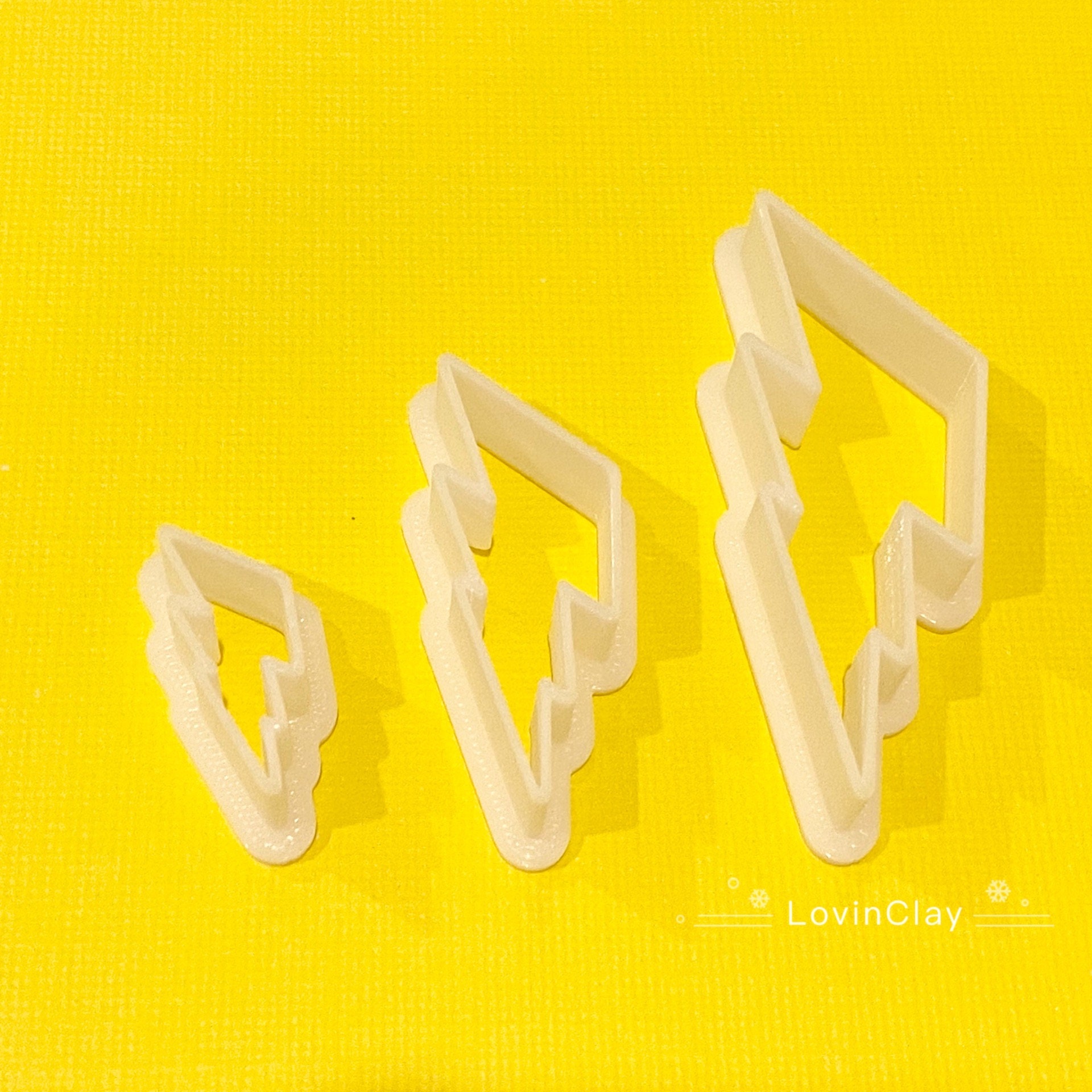 Lightning Bolt Polymer Clay Cutter (style 2) - Etsy UK