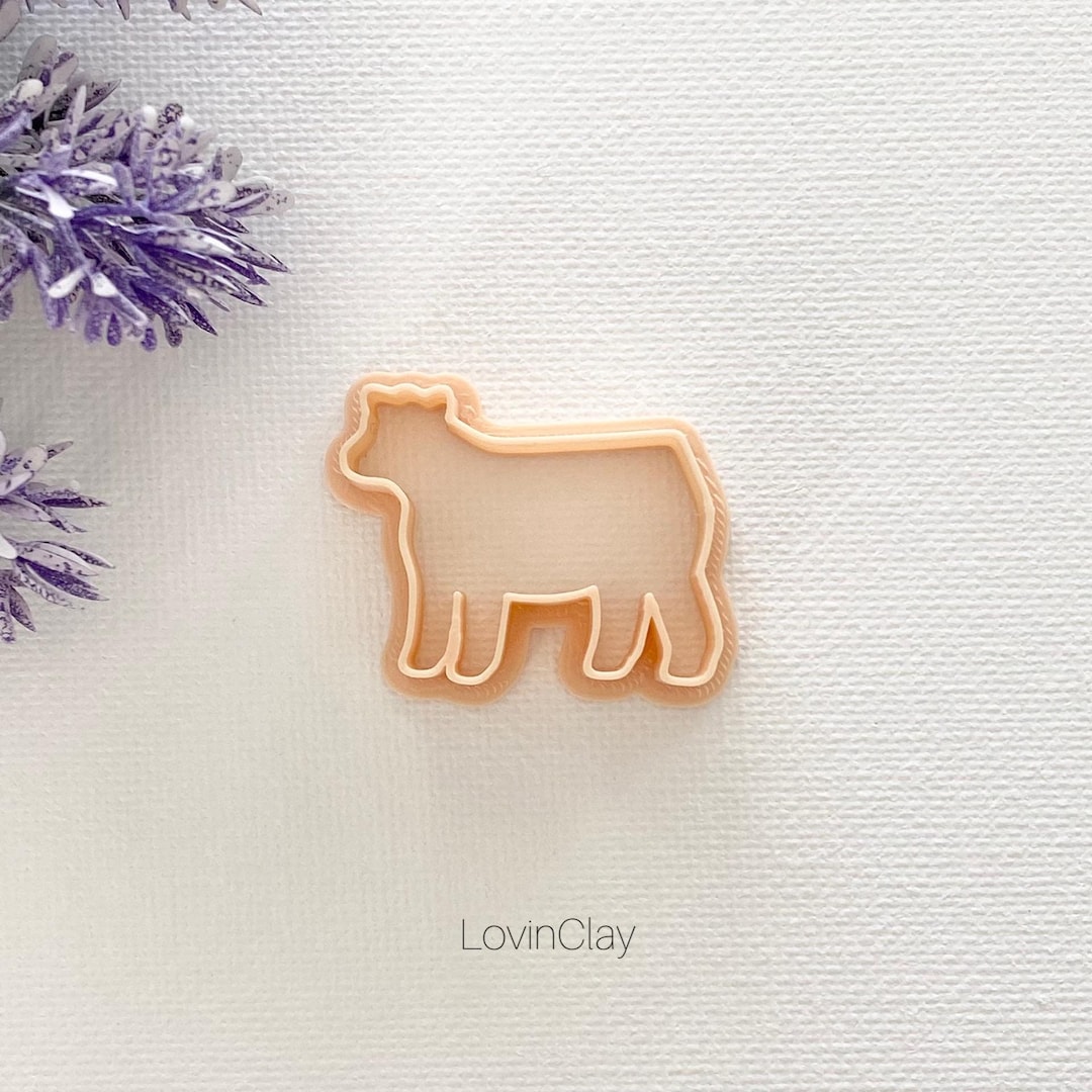 Show Steer / Cow Polymer Clay Cutter - Etsy