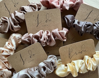 Hen Do Scrunchies Bride Tribe Favours Black Theme Hen Do I Do Crew ...