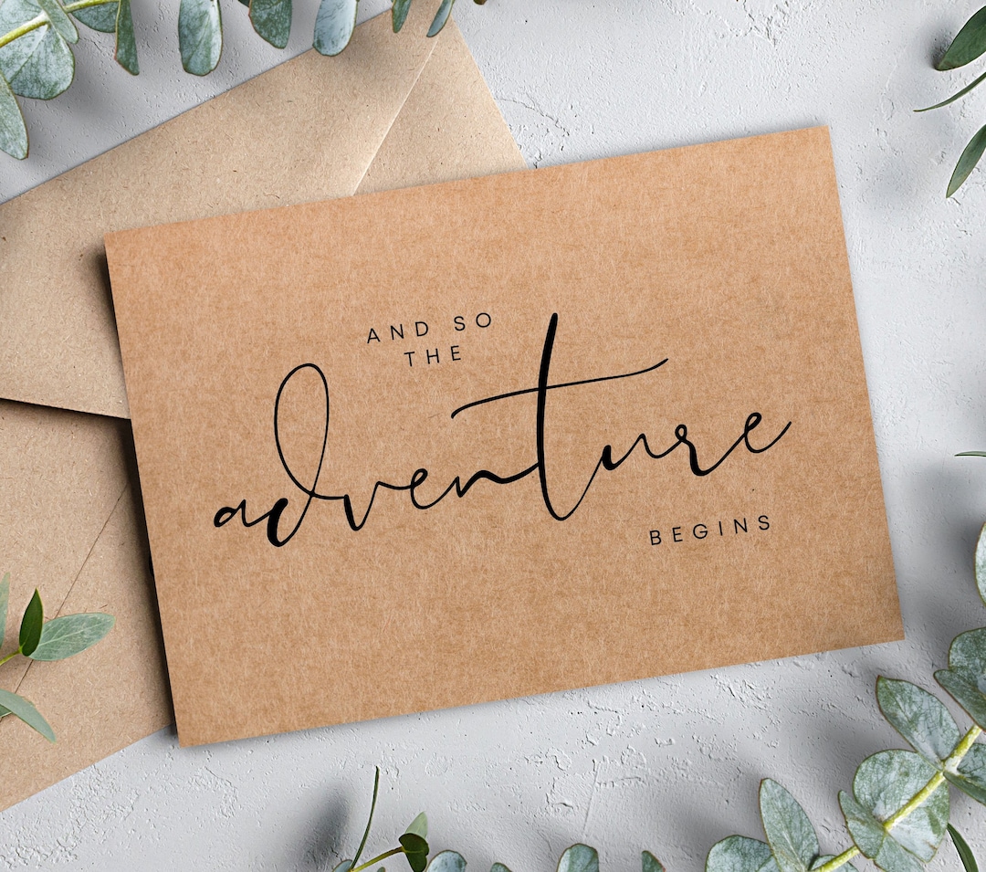And so the Adventure Begins | New Job Card - Card for New Home ...
