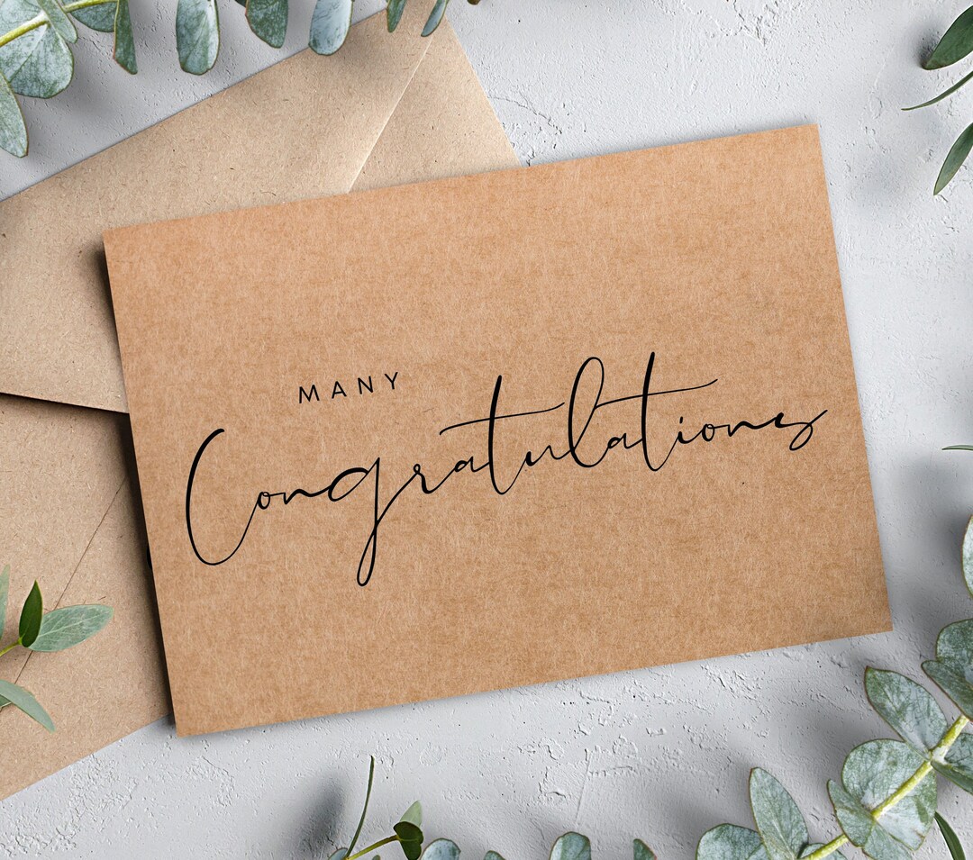 Many Congratulations Card | Proud of You Card - Card for New Job ...