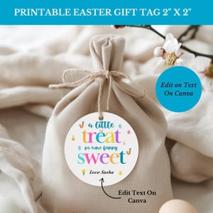 EDITABLE Treat for Someone Sweet Easter Gift Tag | Hoppy Easter ...