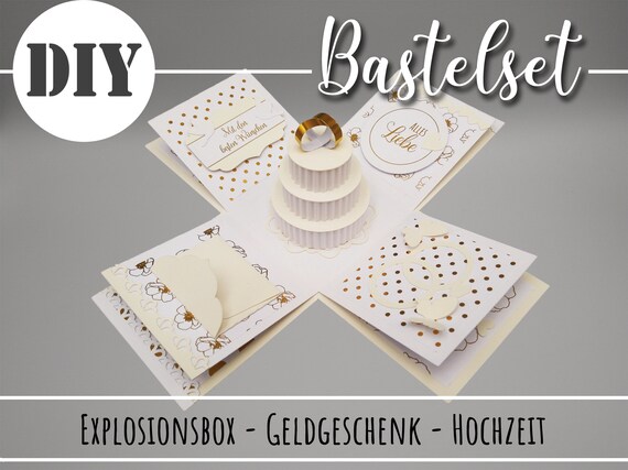 DIY Wedding Box Explosion Box Gift Box Self-design Two-color - Etsy