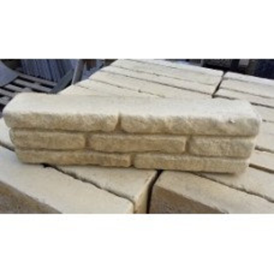 Stone Concrete Walling Blocks X 50 Cotswold Buff DELIVERY EXCEPTIONS - Etsy