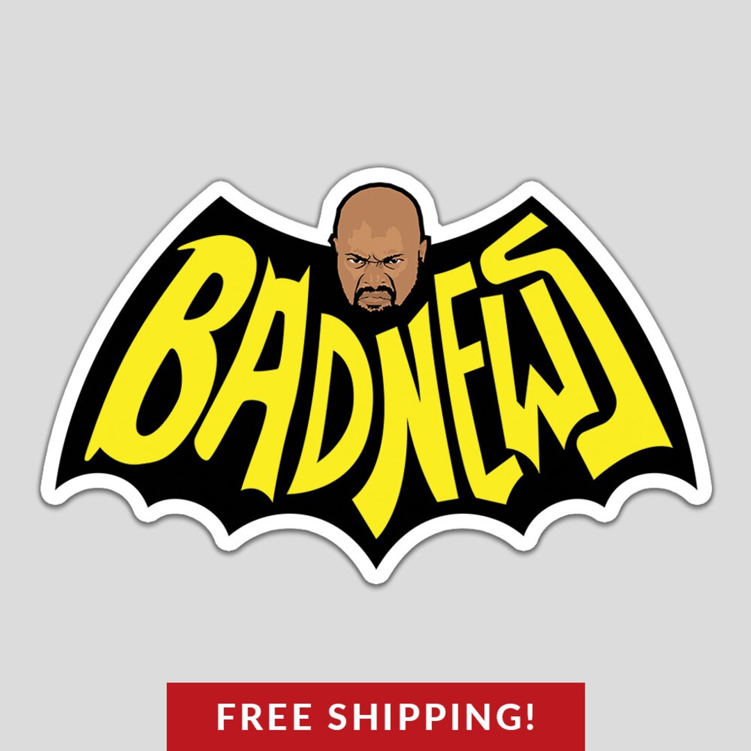 Bad News Sticker 3 Die Cut Pro Wrestling Bad News Allen Bad News Brown ...