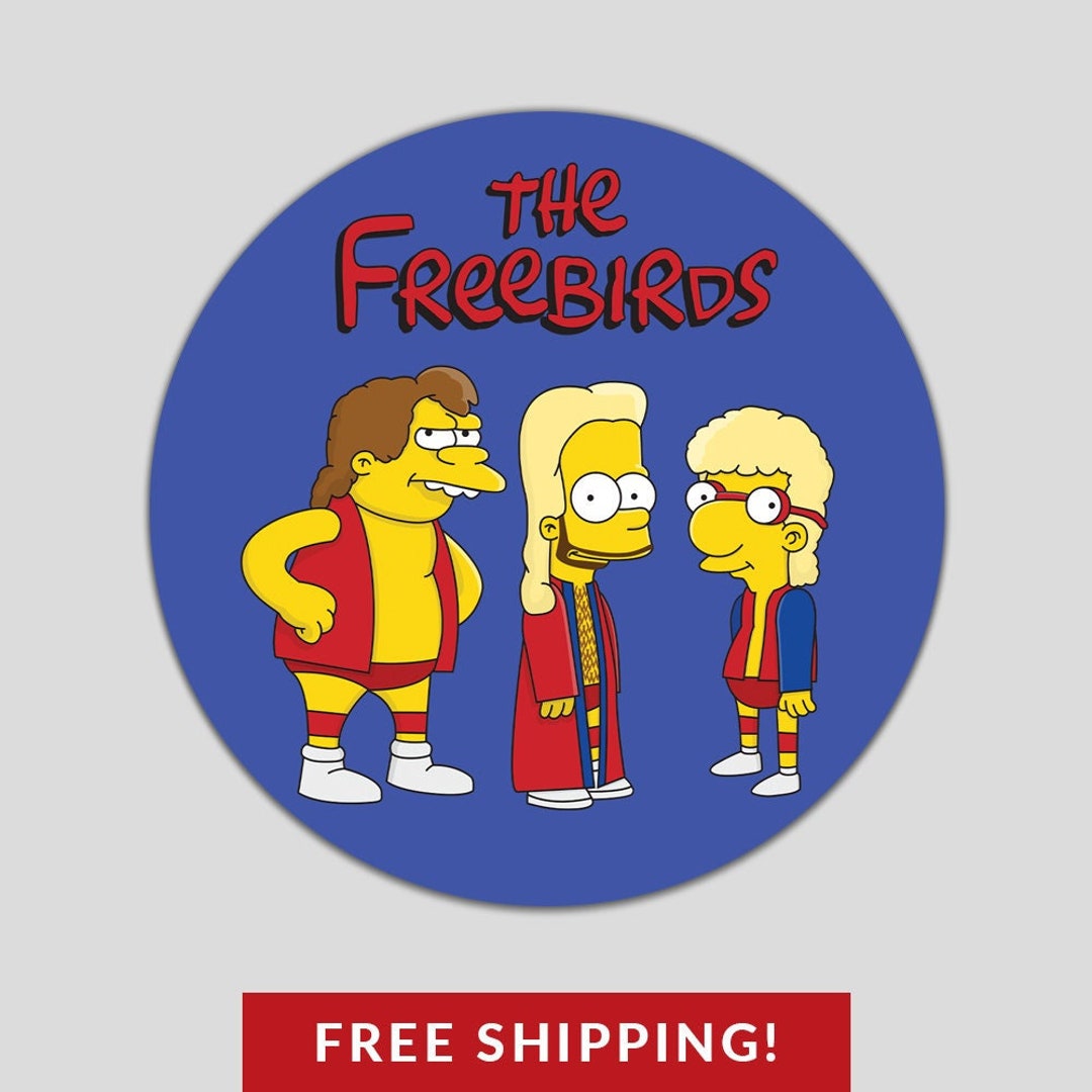 The Fabulous Freebirds - 3" Round Sticker - Pro Wrestling - Etsy