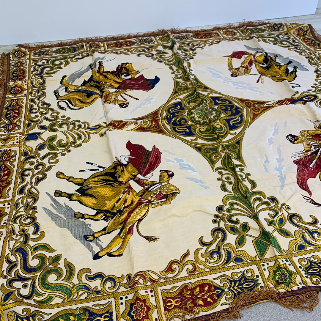 Vintage Brocade Matador Tablecloth/tapestry HG - Etsy