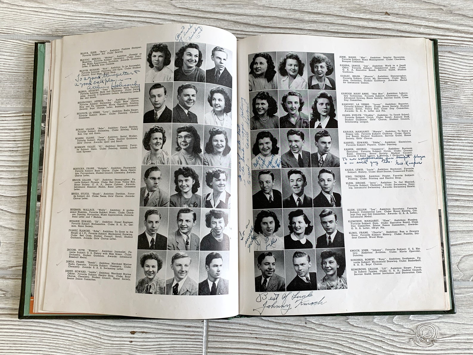 1945 Farragut High School Senior Log WWII Era Log Book | Etsy