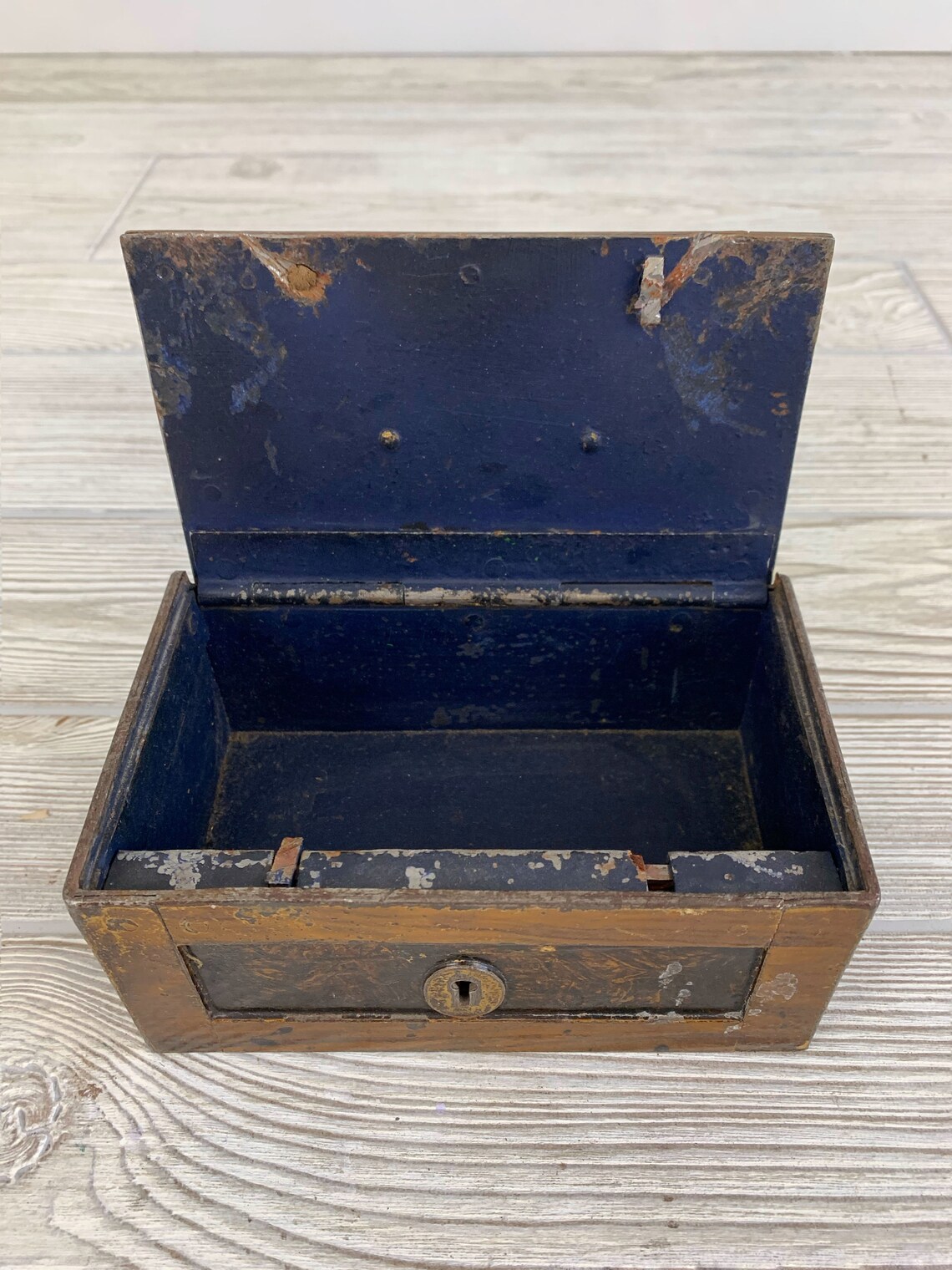 Antique Miniature German Strong Box Mini Steel Safe Rare | Etsy