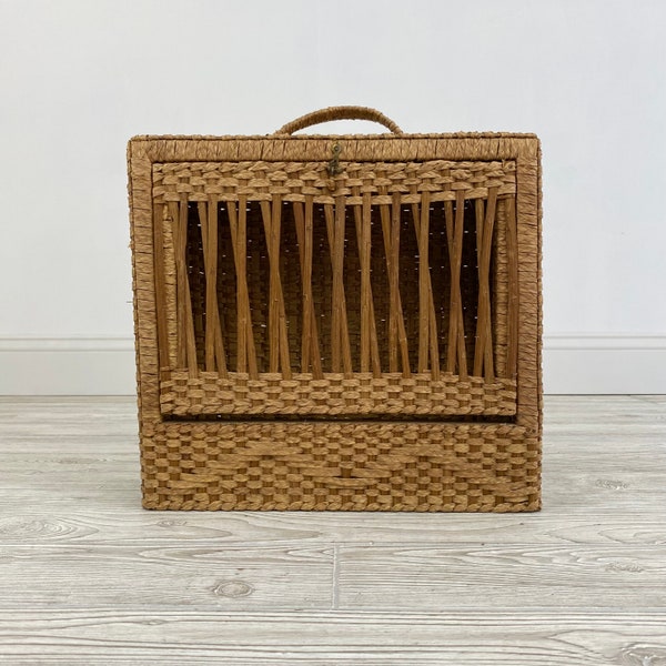 Rattan Wicker Suitcase - Etsy